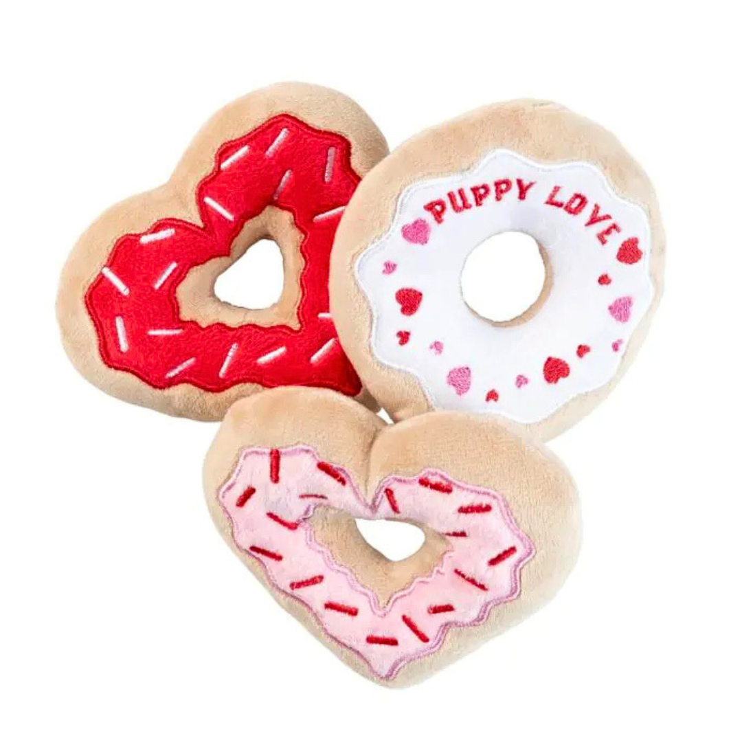 I Heart Donuts 3pk Dog Toy