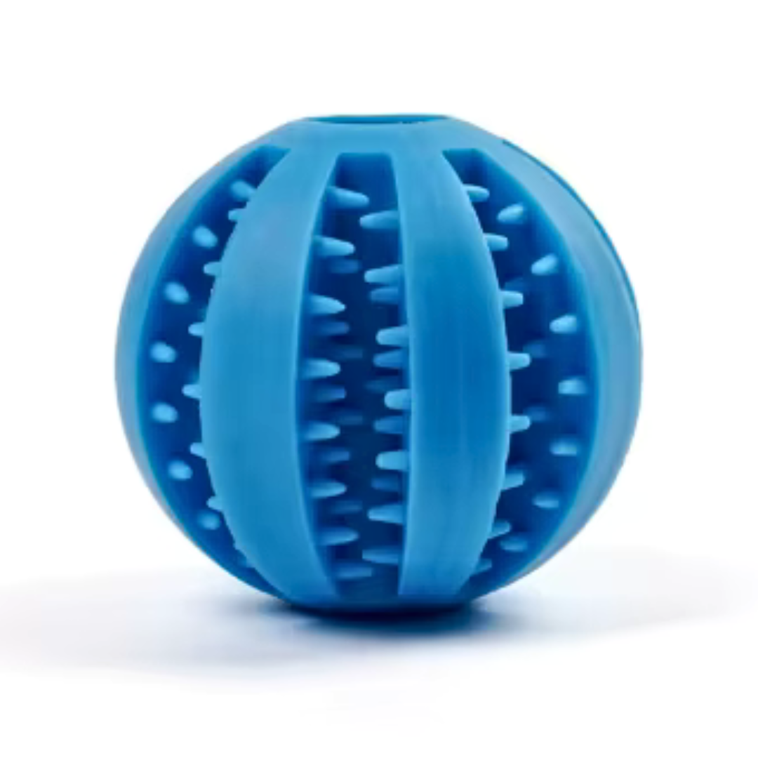 Coco & Pud Enrichment Interactive Dog Treat Ball Toy - Royal Blue