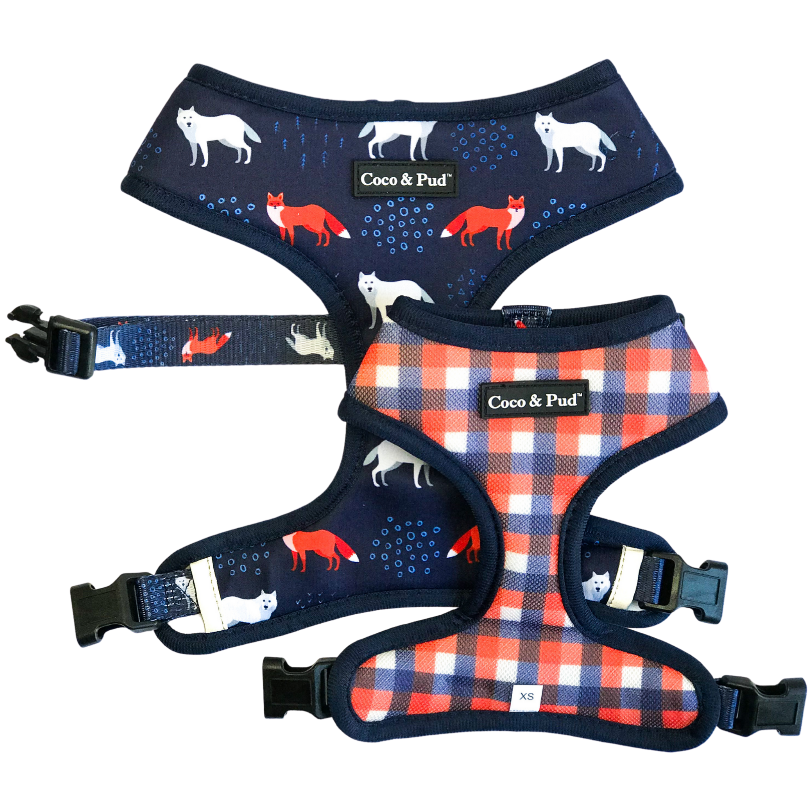 Fox & Friends Reversible Dog Harness | Coco & Pud